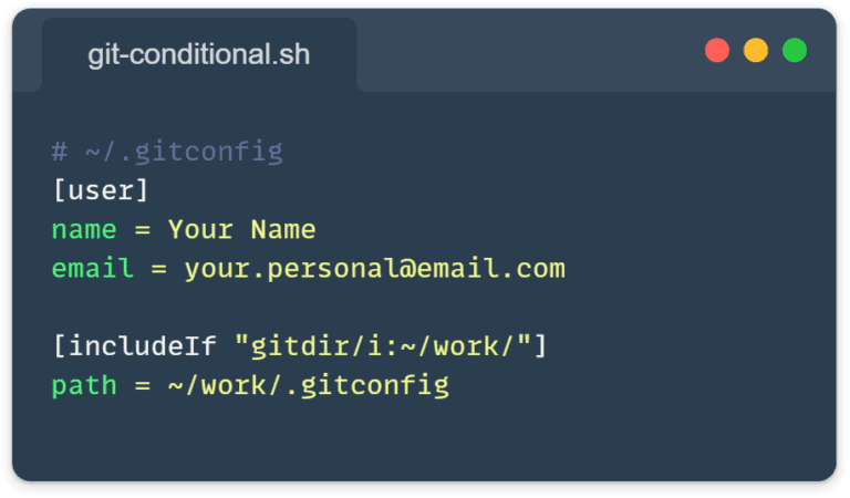 Git Conditional Configuration: Juggle Multiple Accounts - Front-end Tips