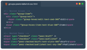 How to Use the group and peer Modifiers in Tailwind CSS - Front-end Tips